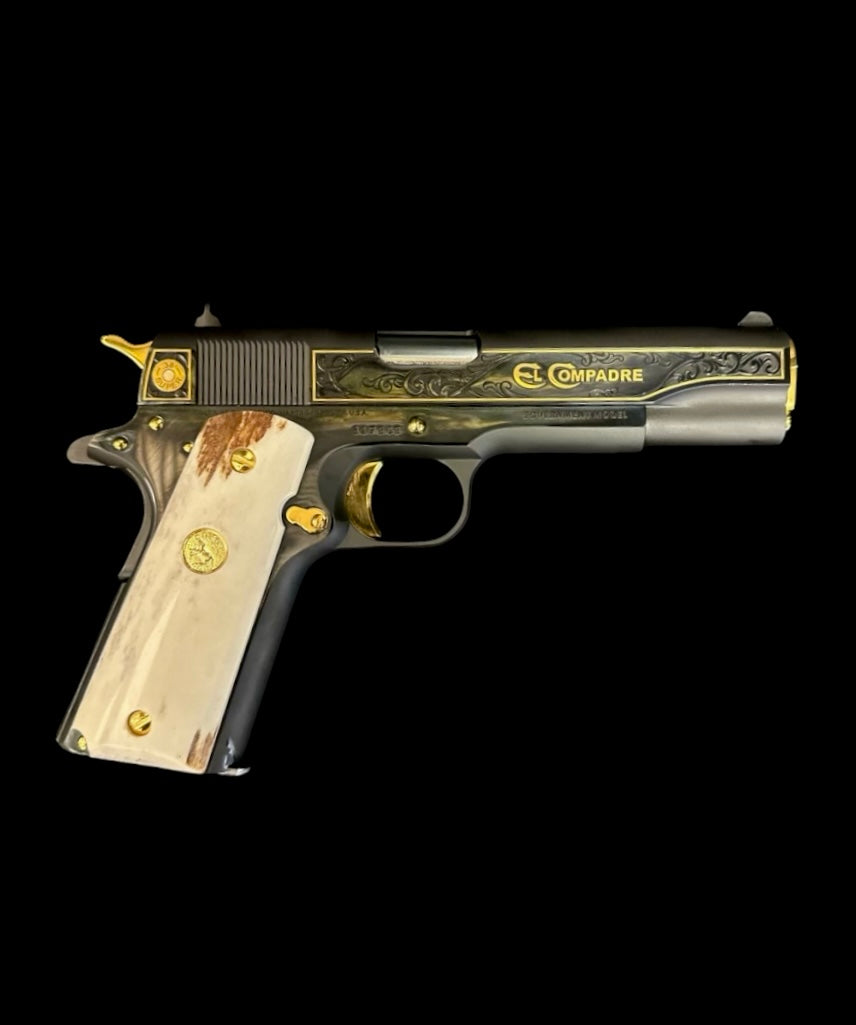 Colt 1911 Government 38 Super El Compadre – Gold Guns