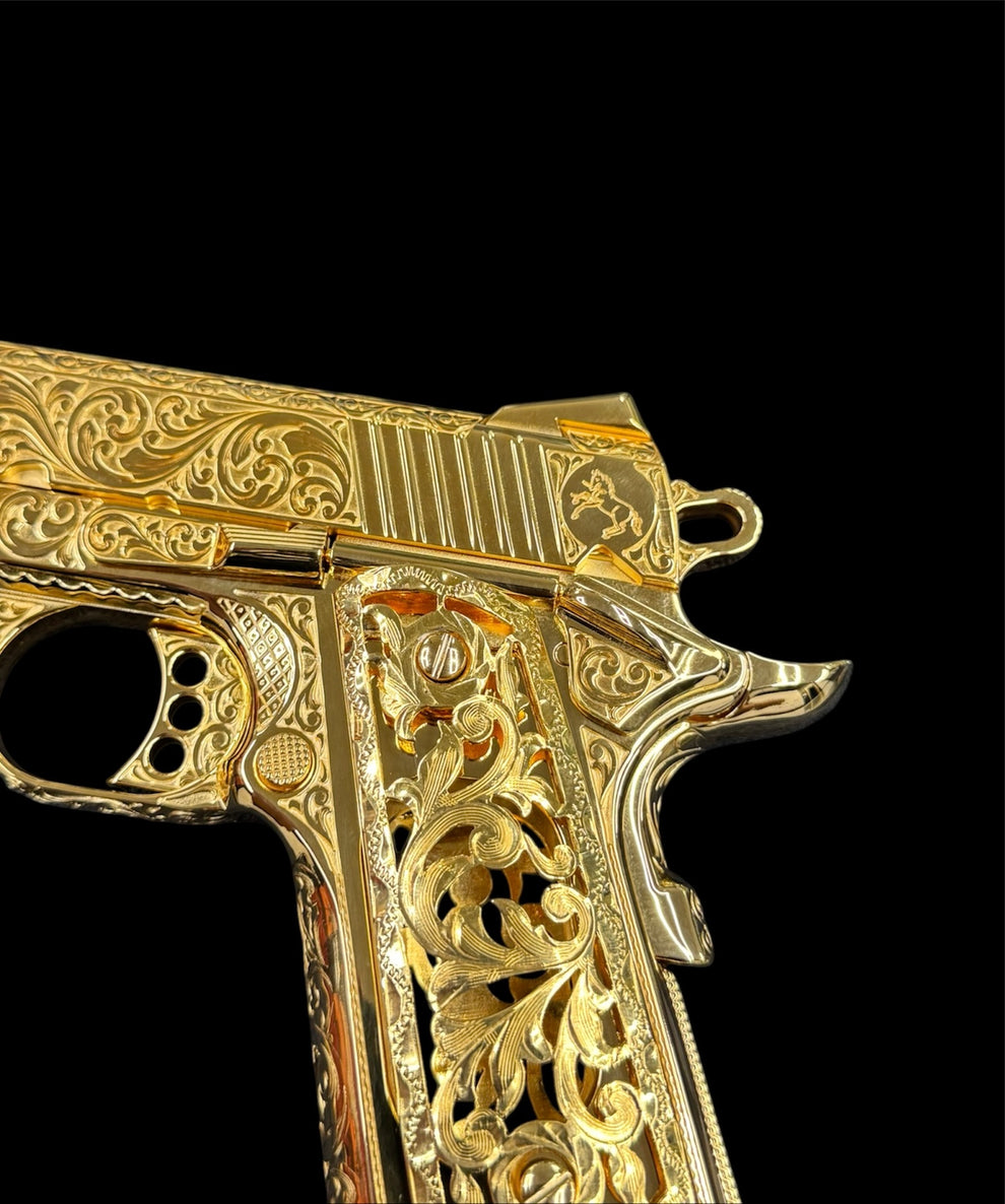 Custom Work Only Colt 1911 Officer Model – Gold Guns