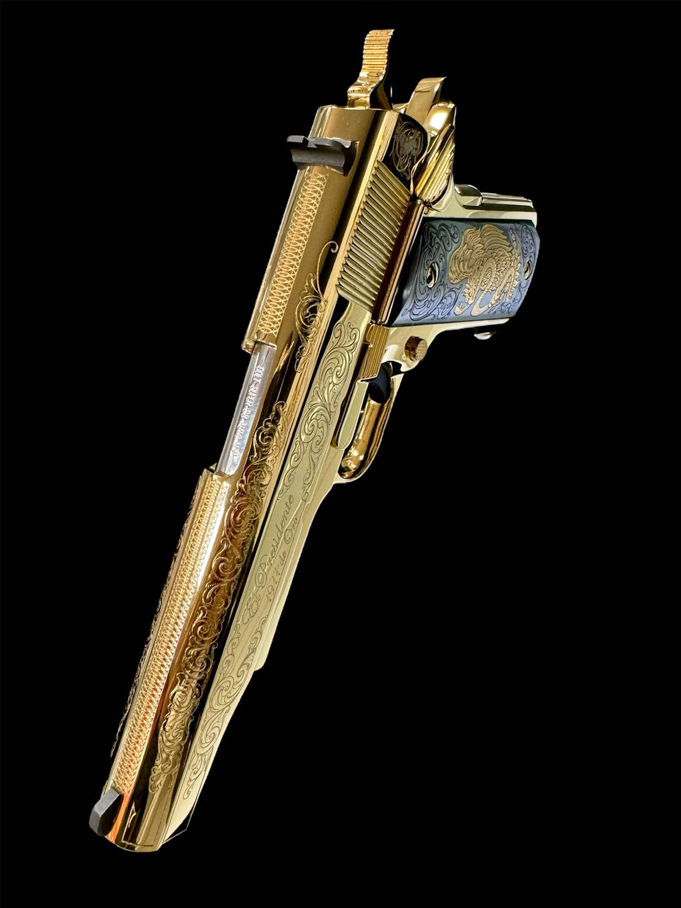 Colt 1911 Government 38 Super El Presidente De Oro – Gold Guns