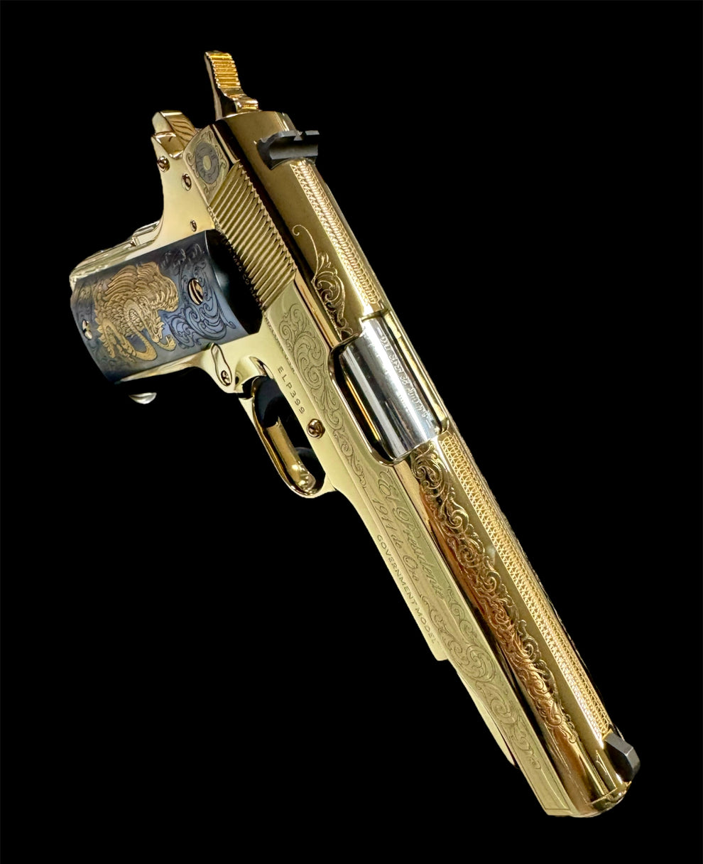 Colt 1911 Government 38 Super El Presidente De Oro – Gold Guns