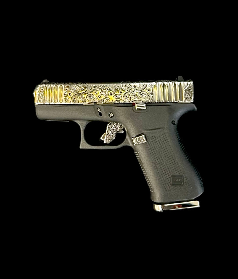 Glock 43X Bandana – Gold Guns
