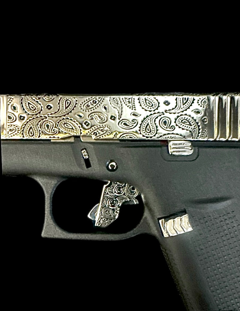 Glock 43X Bandana – Gold Guns